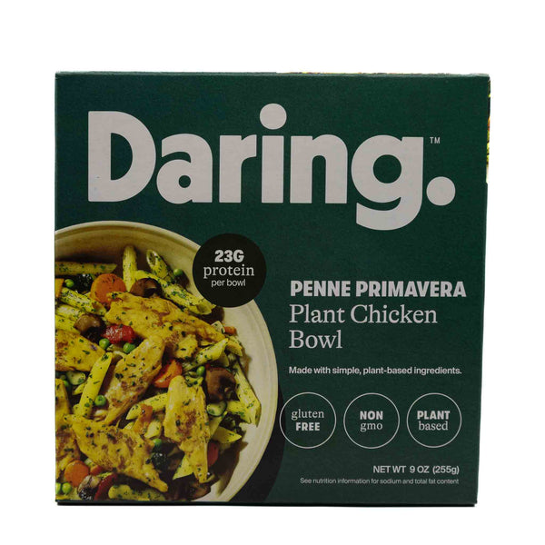 Daring Chicken Bowl Penne Primavera - BESTIES Vegan Paradise