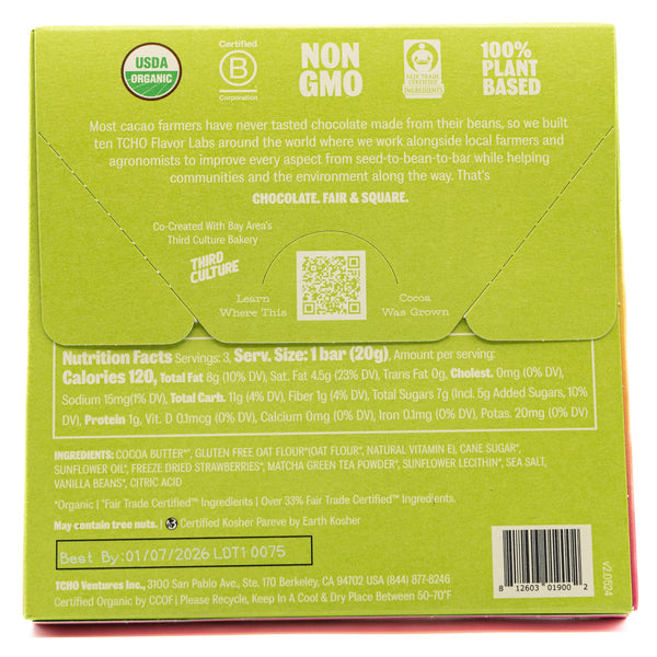 TCHO Chocolate Bar Matcha